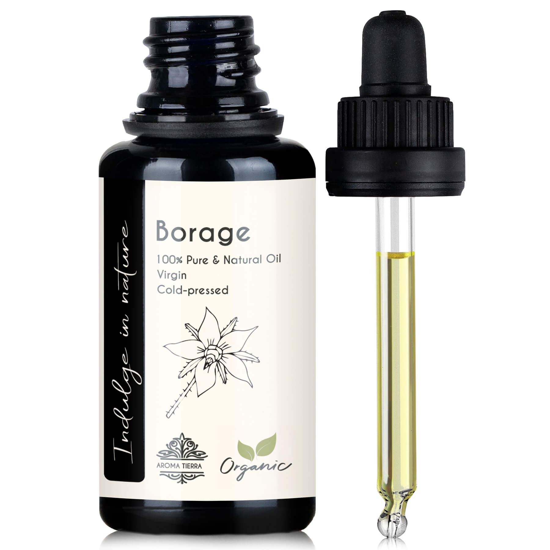 Organic Borage Oil — 100% Pure, Cold-Pressed | Aroma Tierra